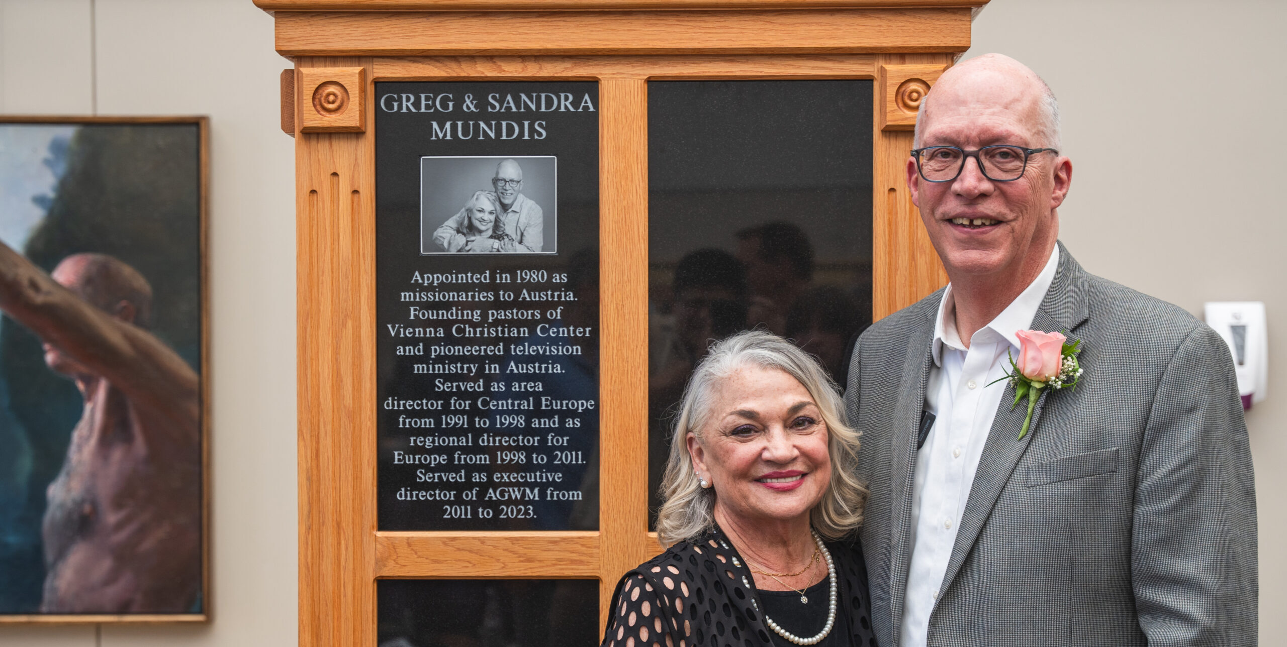 AGTS honors Dr. Greg and Sandra Mundis with Pillar of Faith - Evangel ...