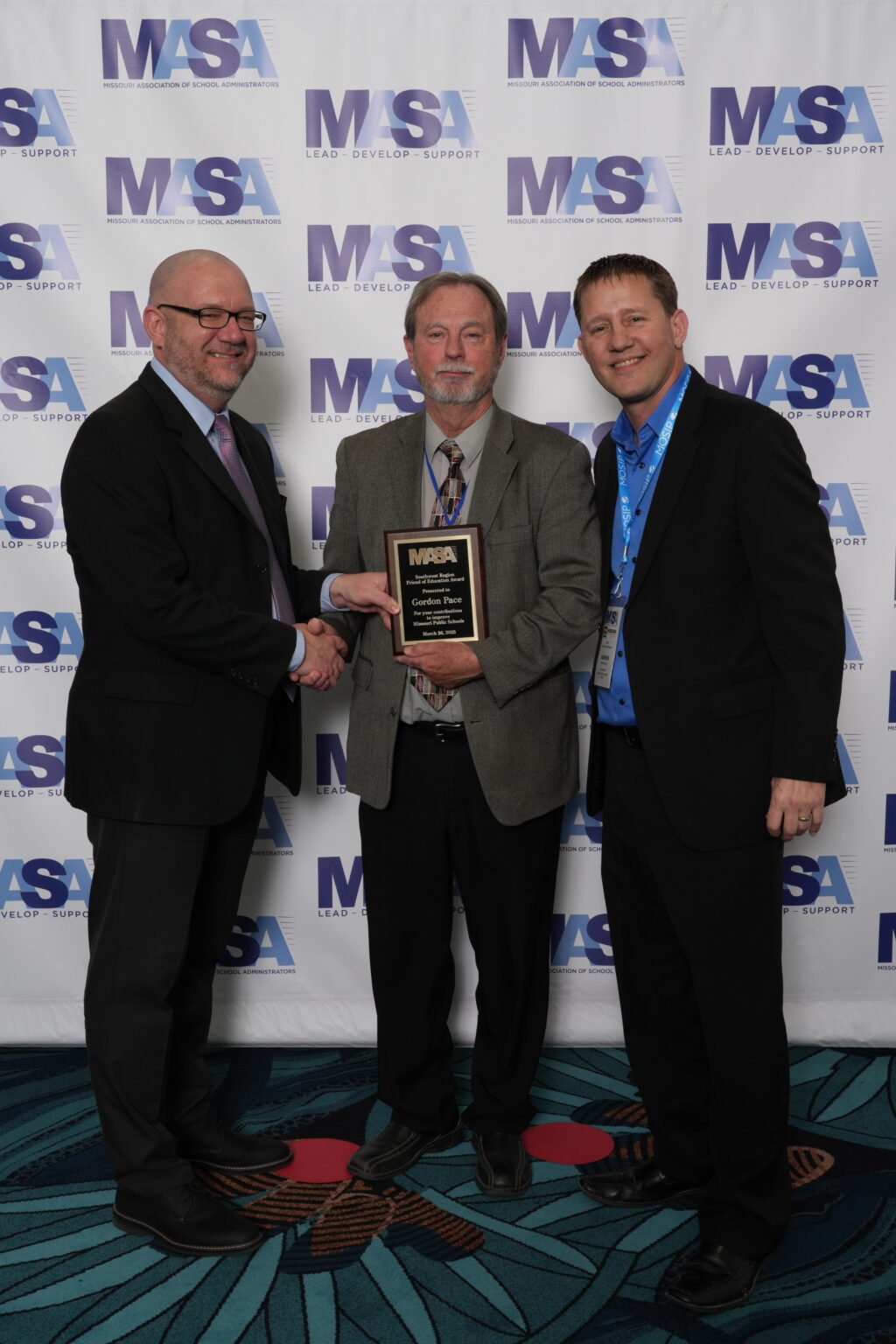 Dr. Gordon Pace Honored with MASA Friend of Education Award - Evangel ...